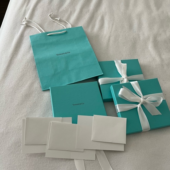 Tiffany & Co. | Other | 3 Empty Tiffany Co Gift Card Boxes And Bag ...